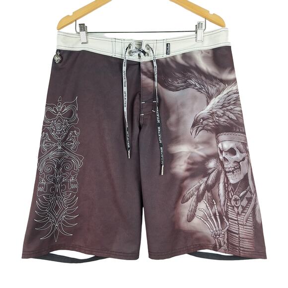 Affliction | Swim | Affliction Shorts Mens 34 Mma Board Short Swim ...